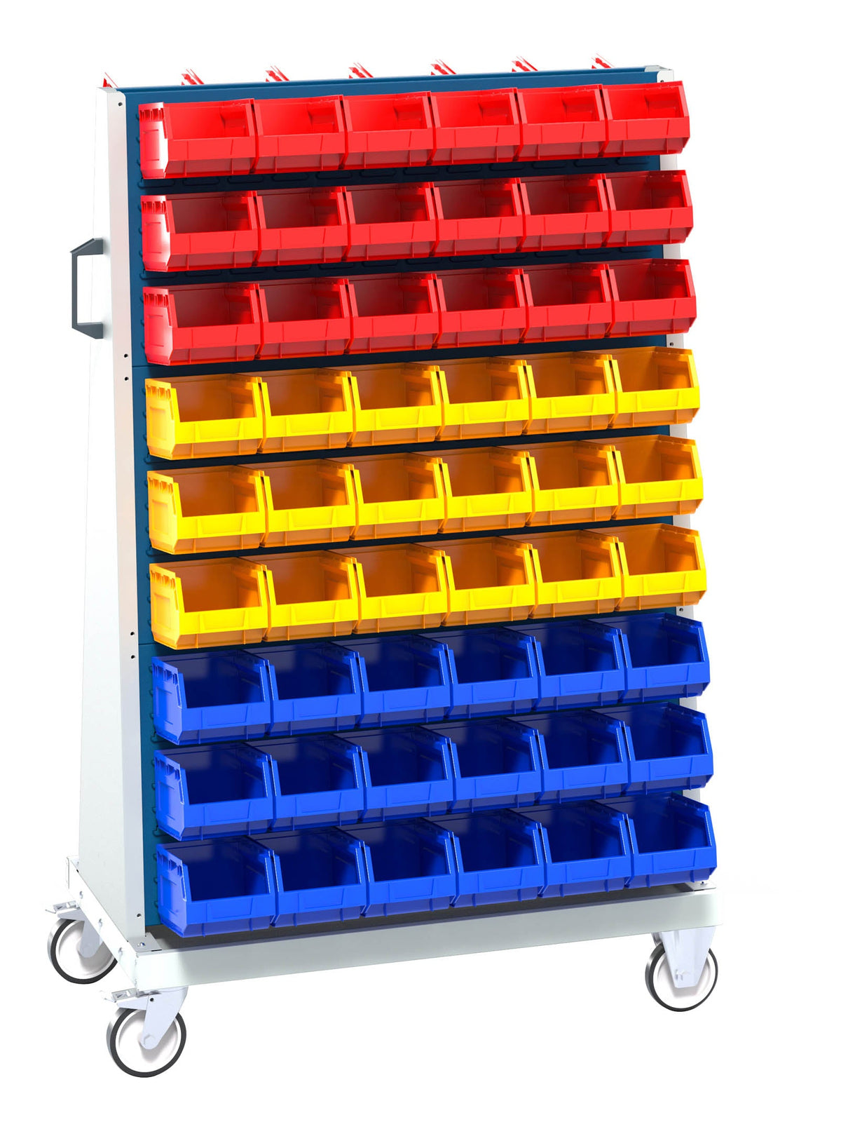 Bott Perfo 6 Panel Trolley With 6 Louvre Panels & 108 Piece Bin Kit (W ...