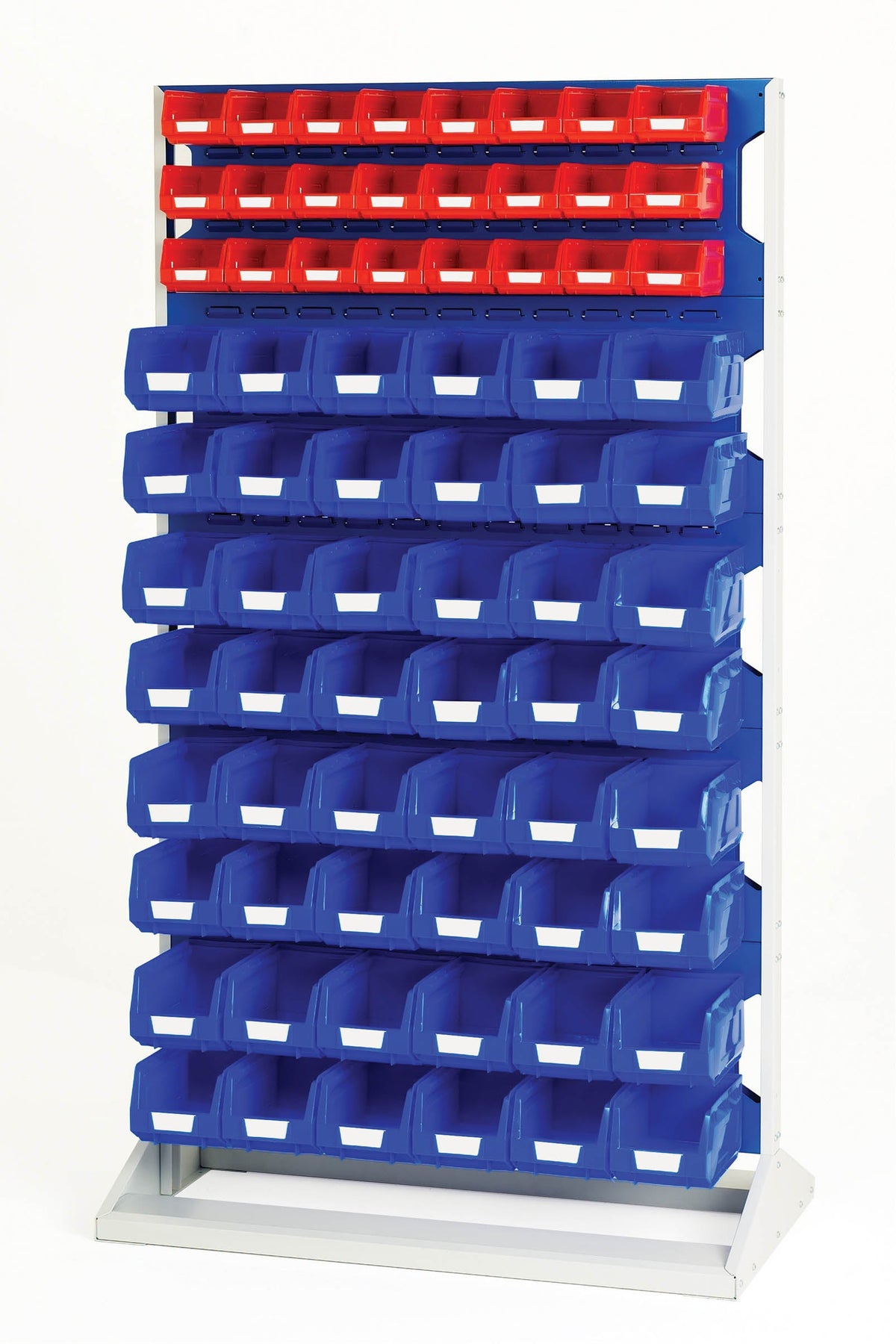 Bott Louvre Panel Rack Single Sided & Bin Kit With 5 Panels, 24X Red 4 ...
