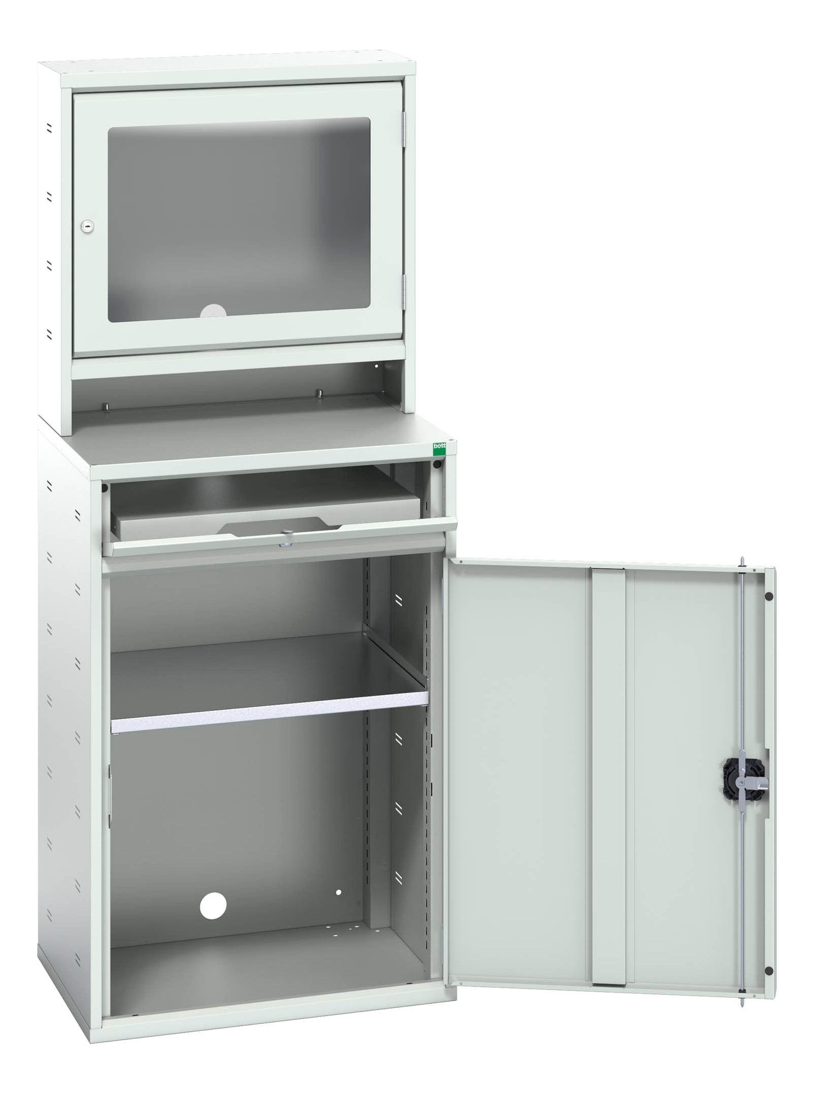 Bott Verso Computer Cupboard With Screen Cupboard, 1 Shelf, 1 Sliding ...