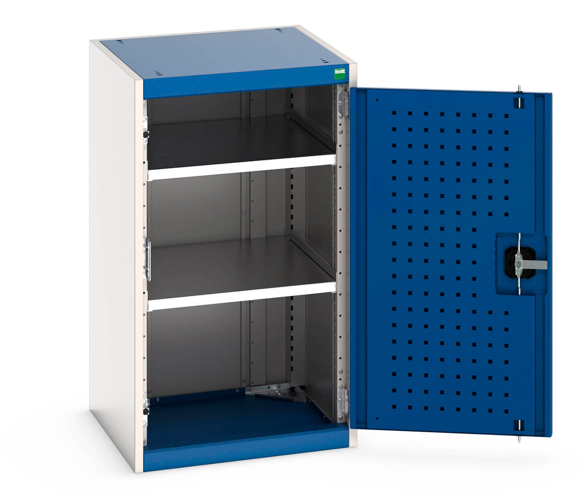 Bott Cubio Cupboard With Perfo Doors & 2 Shelves (WxDxH: 525x525x900mm ...