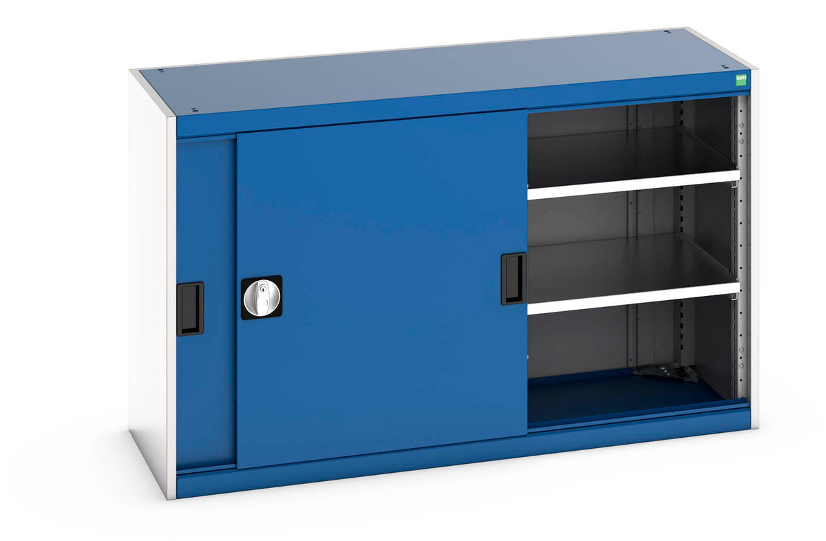 Bott Cubio Cupboard With Sliding Doors & 2 Shelves (WxDxH: 1300x525x80 ...
