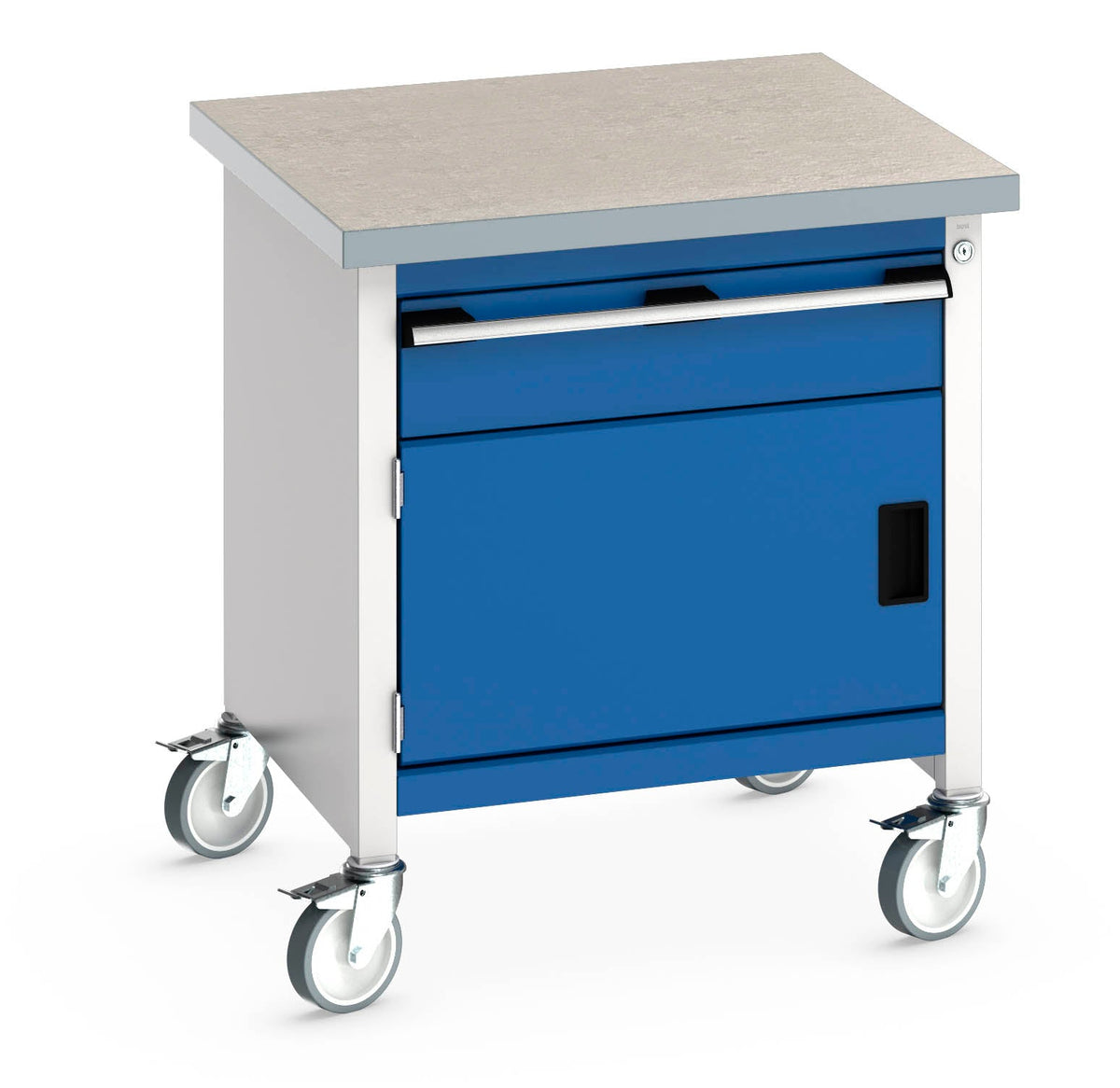 Bott Cubio Mobile Storage Bench (Lino) With 1 Drawer / Door (WxDxH: 75 ...
