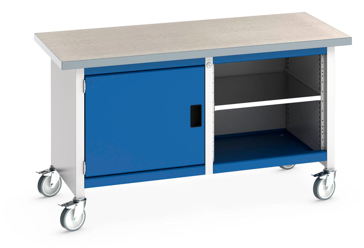 Bott Cubio Mobile Storage Bench (Lino) Full Cupboard / Mid Shelf (WxDx ...
