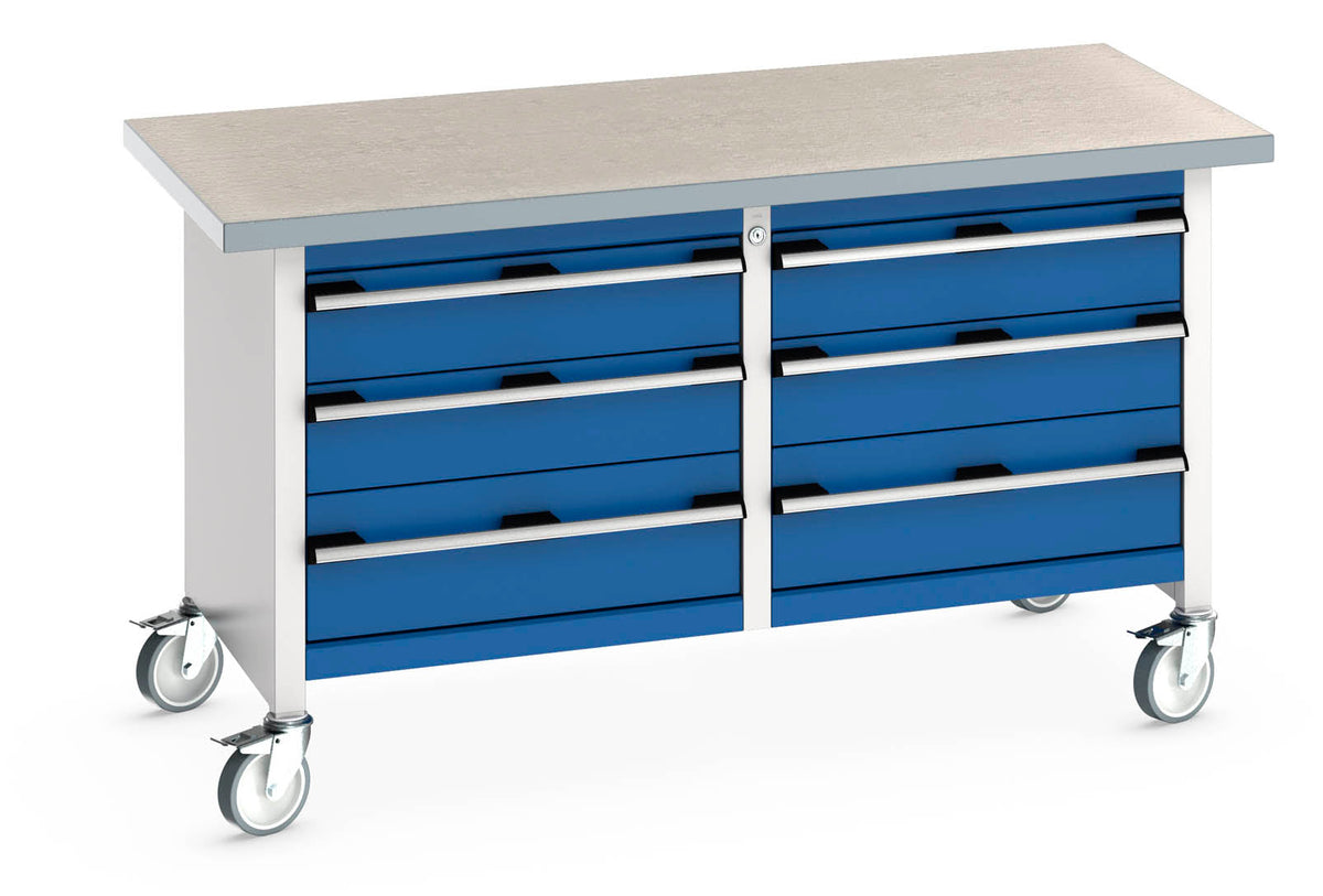 Bott Cubio Mobile Storage Bench (Lino) 3 Drawers / 3 Drawers (WxDxH: 1 ...