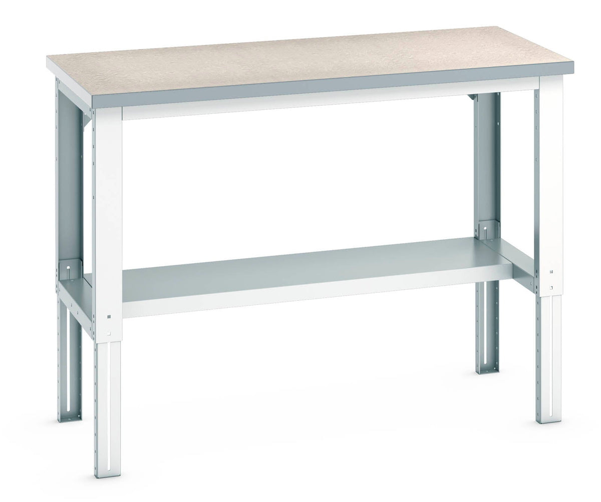 Bott Cubio Framework Bench Adjustable Height (Lino) With Half Depth Sh ...