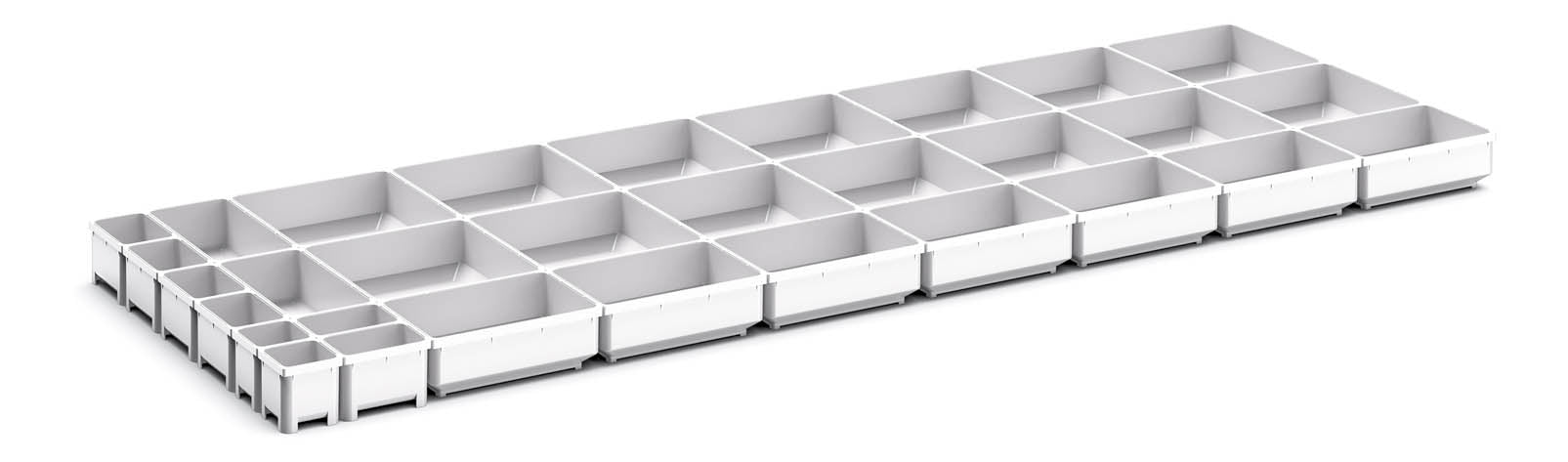 Bott Cubio Plastic Box Divider Kit 31 Compartment. For Cabinet - (WxDx ...